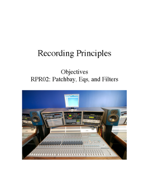 Recording Principles Study Guide - QUESTION TEXT A visual ...