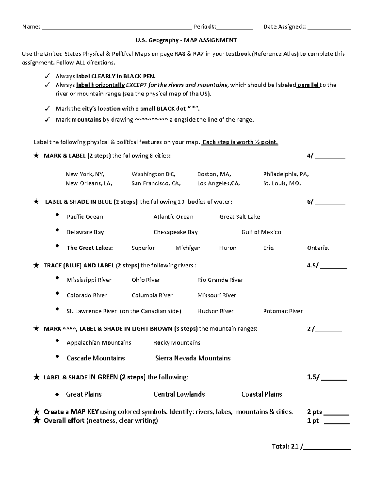 Copy of From Sea to Shining Sea Interactive Map Instructions 2020 ...