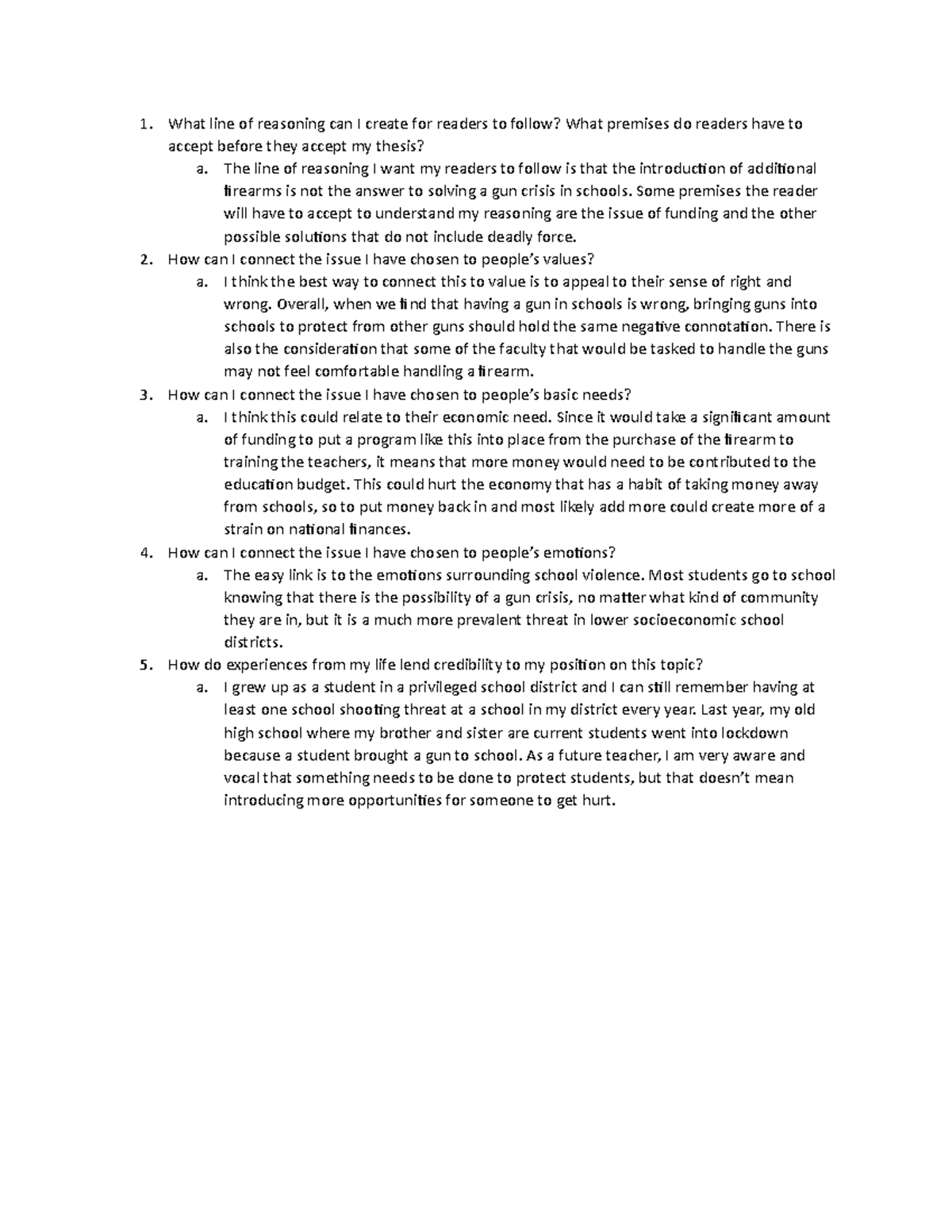 U3 Activity - Appealing to Audiences - What line of reasoning can I ...