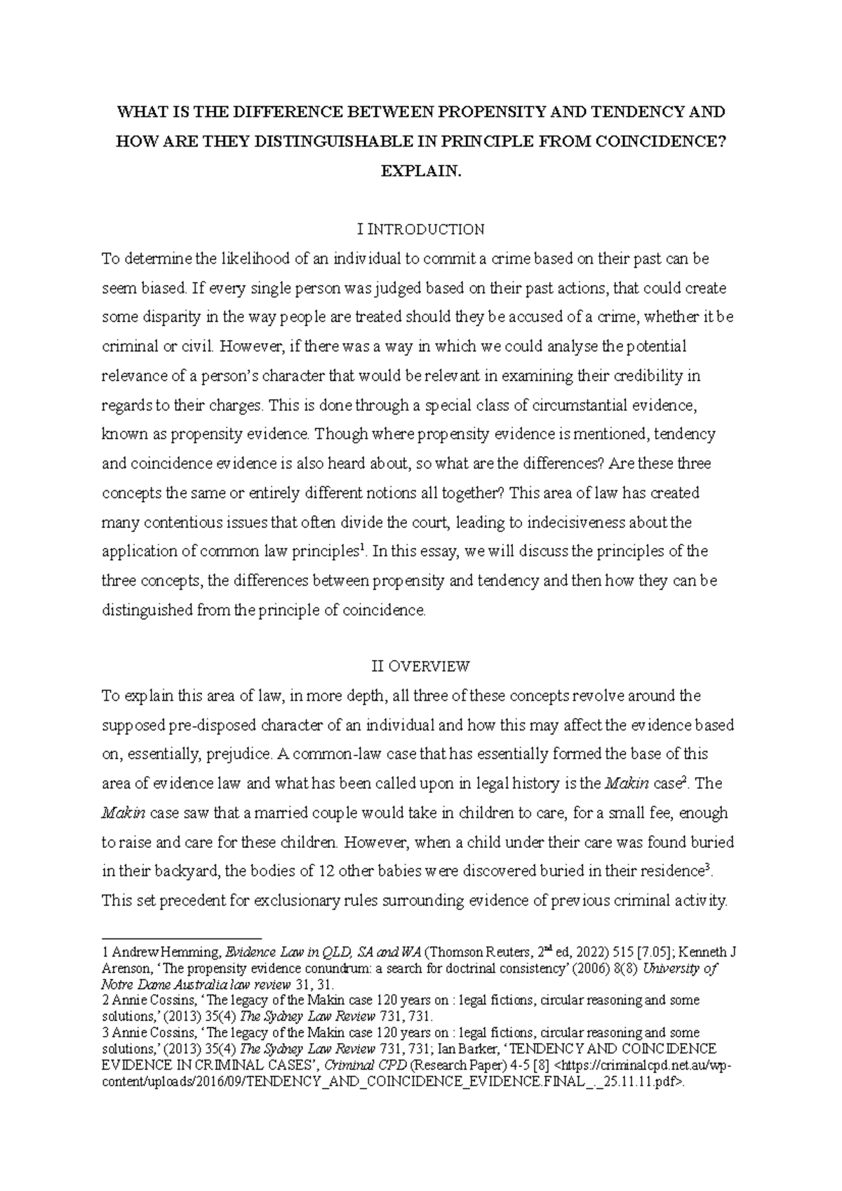 Research essay - WHAT IS THE DIFFERENCE BETWEEN PROPENSITY AND TENDENCY ...