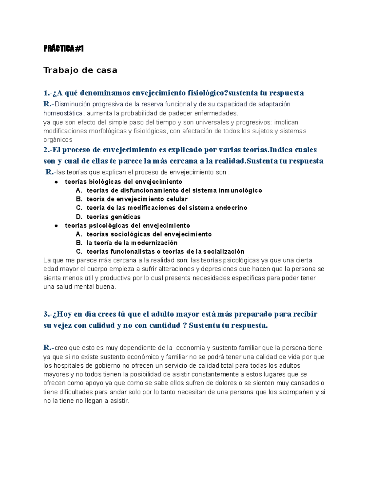 Alisson Nicol Claros Lazarte - Prácticas unidades 1-2-3 - PRÁCTICA # 1 Trabajo de casa 1.-¿A qué ...