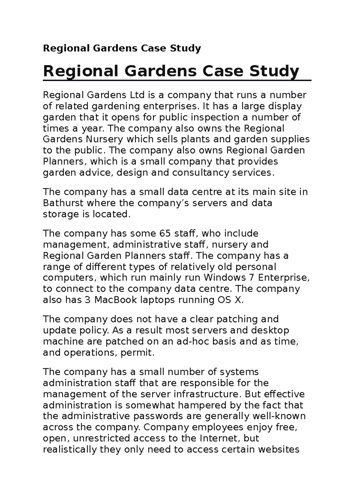 RG LTD - Regional Garden - Regional Gardens Case Study Regional Gardens ...