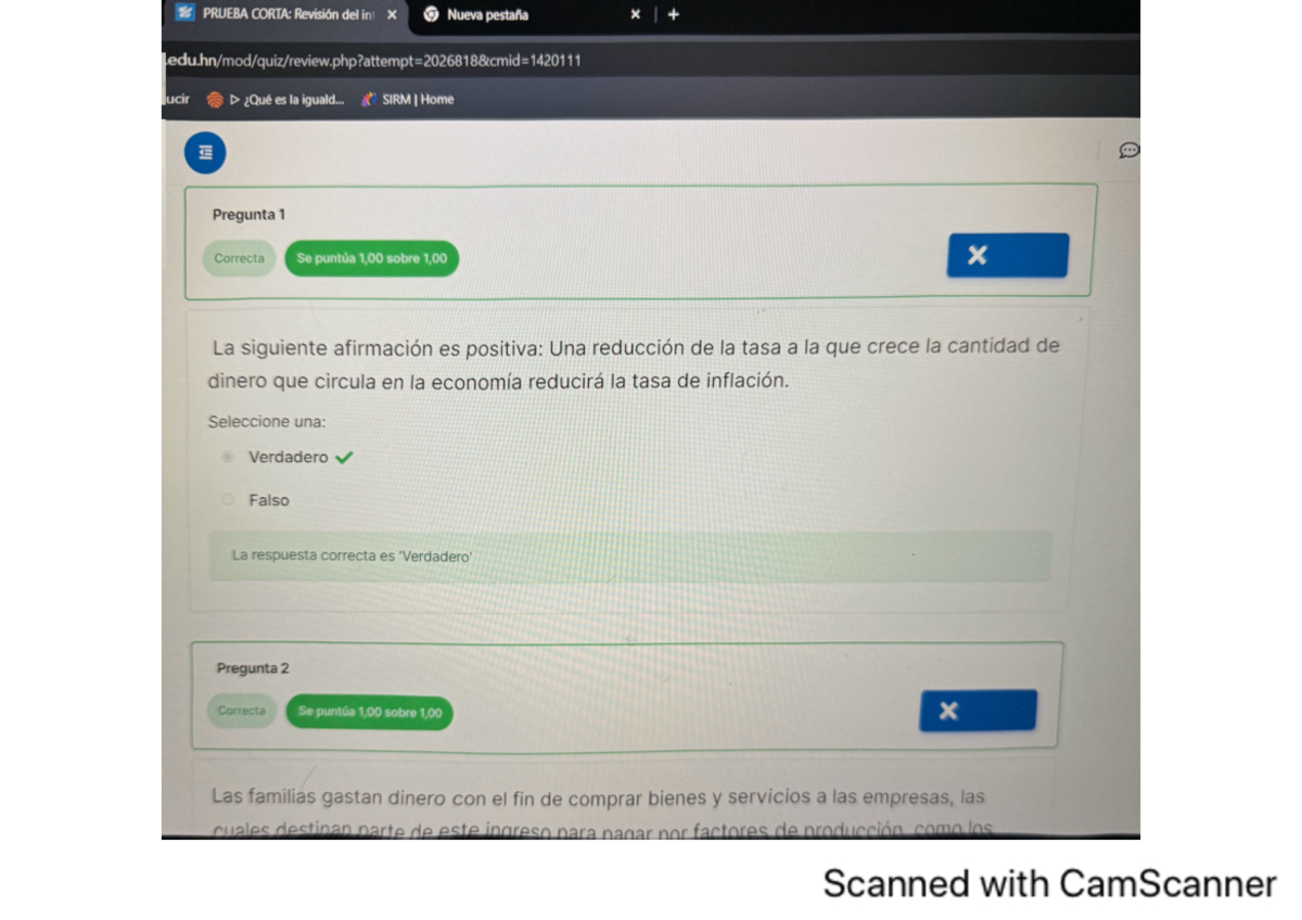 Prueba Corta Principios DE Economia - Studocu