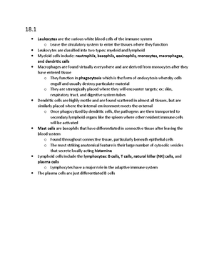 Exam 1 study guide - Physiology Exam 1 Study Guide Chapter 1 Summary ...
