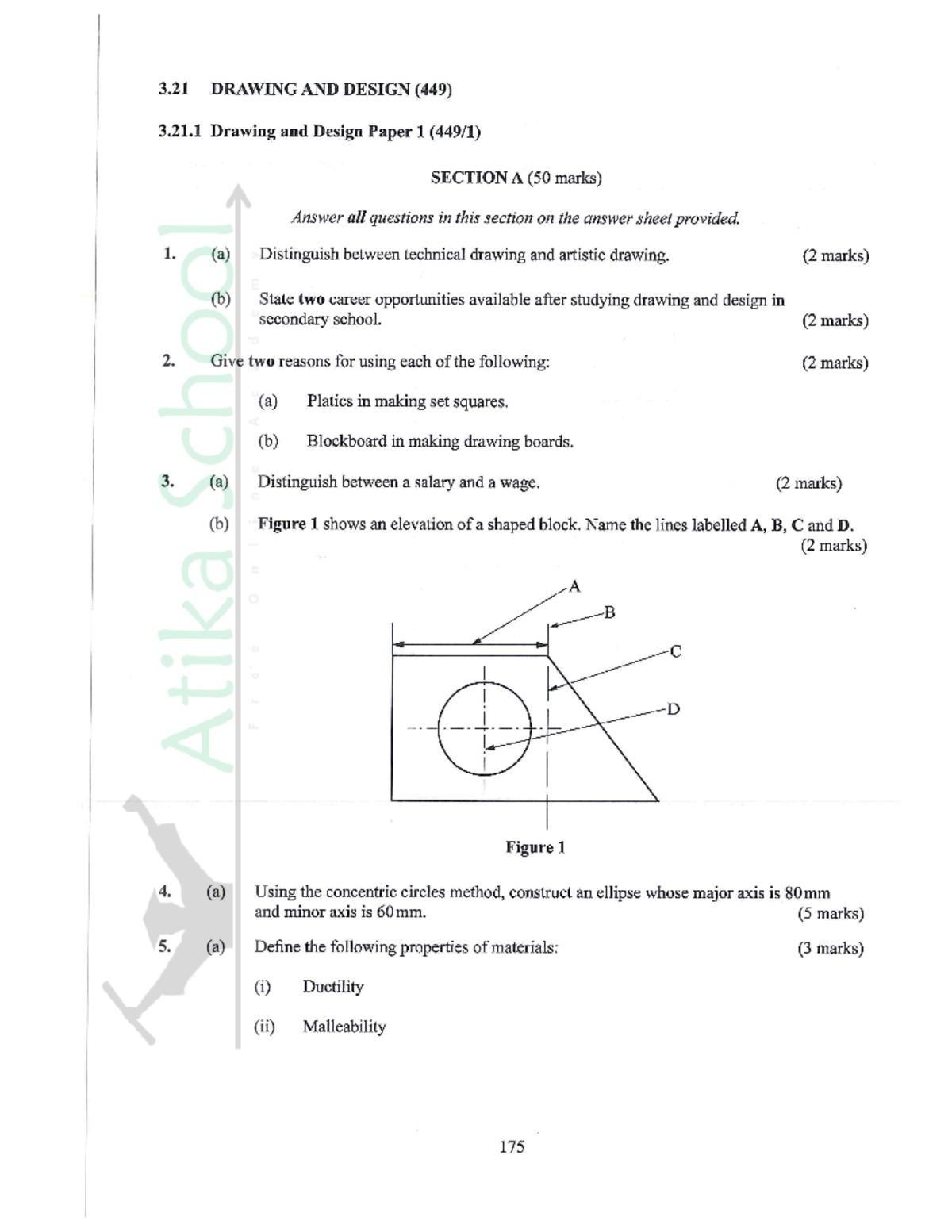 2018-kcse past papers 2018 - drawing design pp1 - Education arts and ...