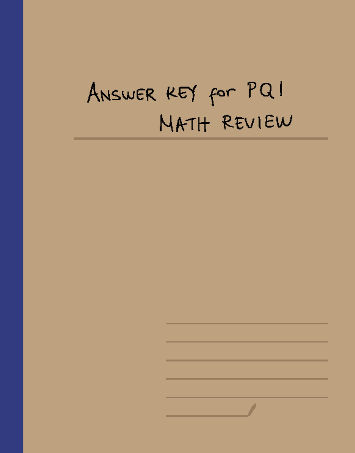 Answer Key-PQ1 - PRACTICE QUESTIONS FOR THE FINAL EXAM - ANSWER KEY for ...