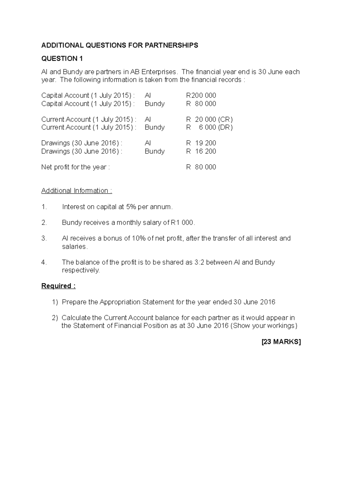 BFC 1122 RFC 1012 Additional questions and solutions for partnerships ...