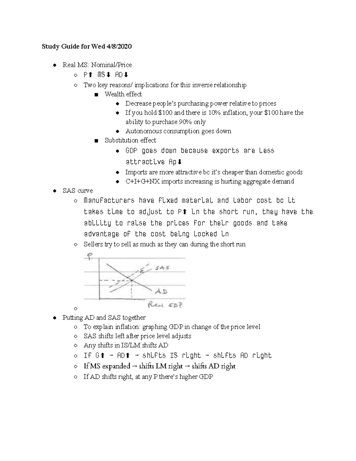BUS 431 Note 8 - BUS 431 Lecture Note - Study Guide for Wed 4/8/ Real ...
