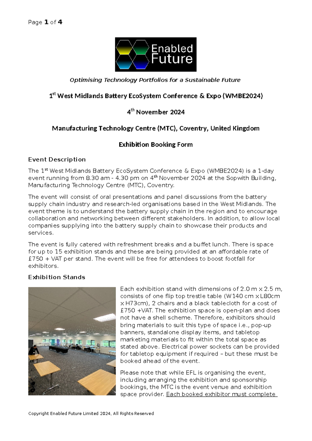 WMBE2024 Event Booking Terms and Conditions 11 - Optimising Technology ...