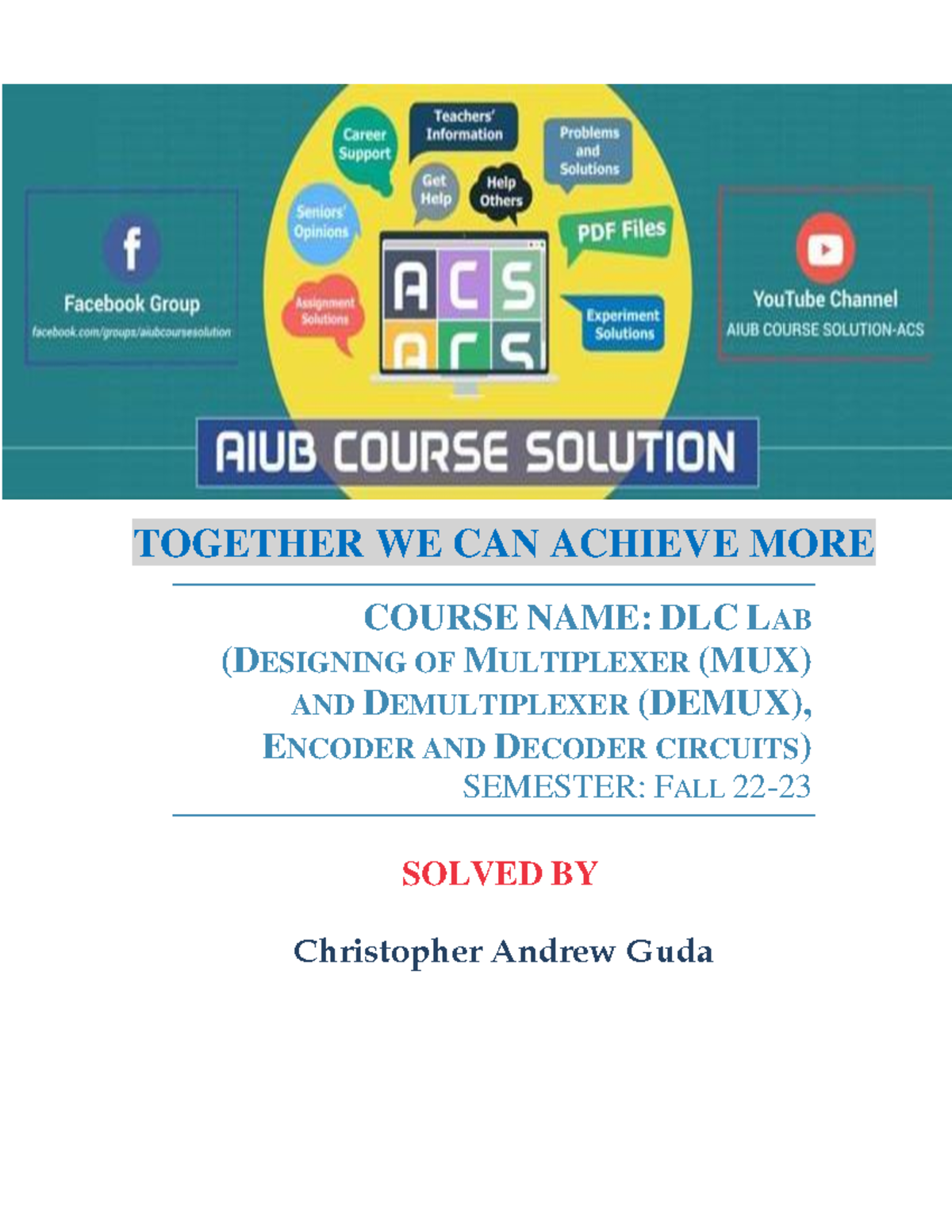 Copy Of Dlc Lab 4 Designing Of Multiplexer Mux And Demultiplexer