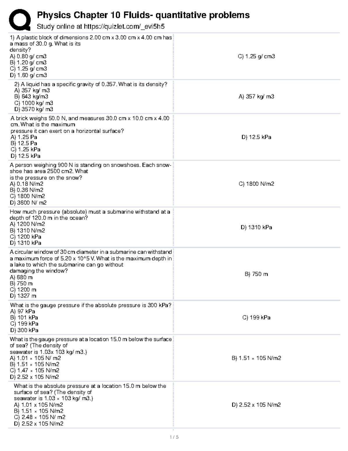 Chapter 10 Quizlet - trials that had constant molar conc. of hydrogen ...