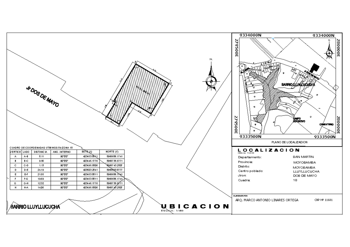 02 Ubicacion-Model - aaaaaaaaaaaaa - CUADRO DE COORDENADAS UTM WGS 84 ...