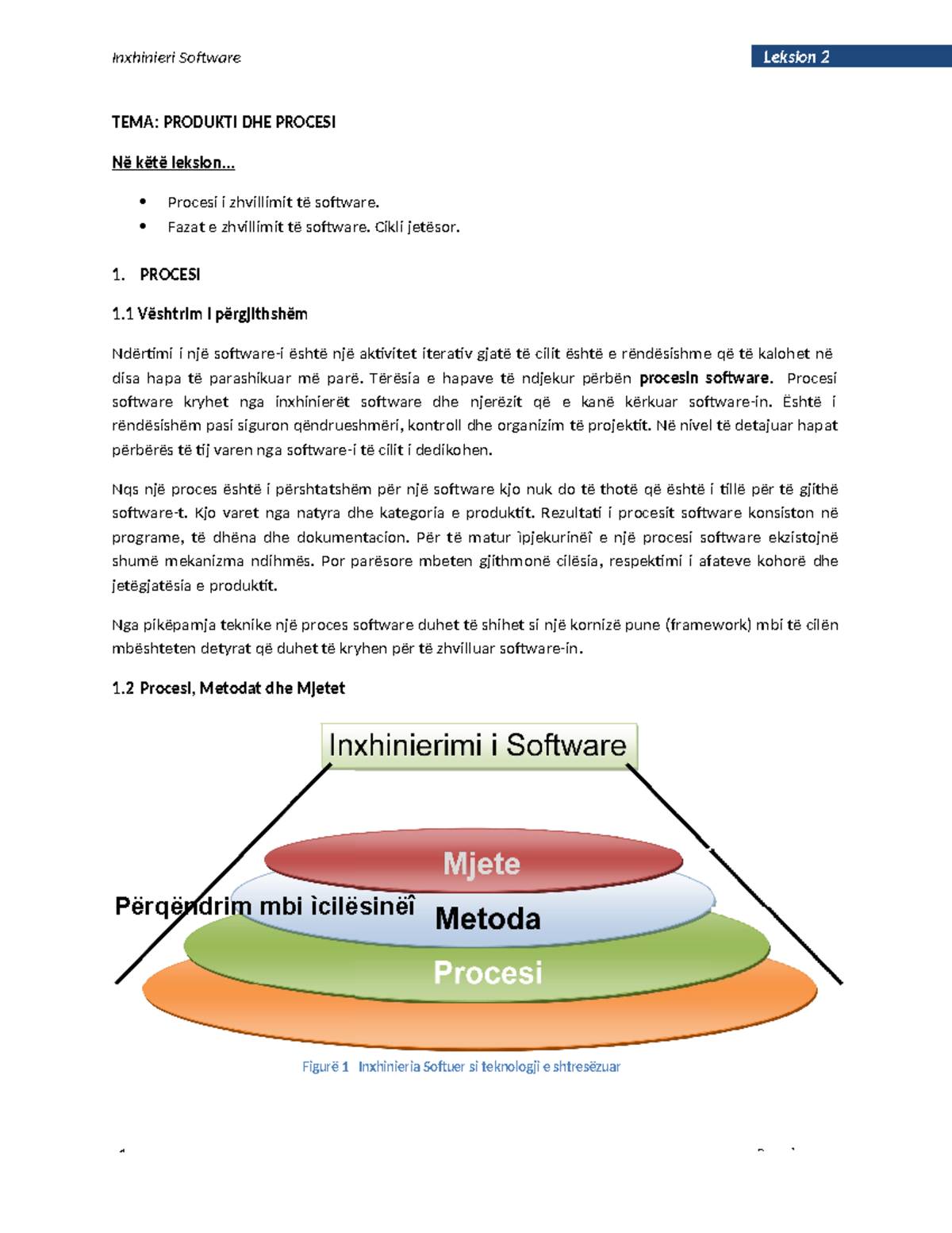 SE Leksion 2 - Fazat e zhvillimit te sw - ñ Përqëndrim mbi ìcilësinëî ...