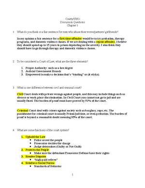 Chapter 2- Lecture Questions - Courts/UNO Lecture Questions/Chapter 2 ...