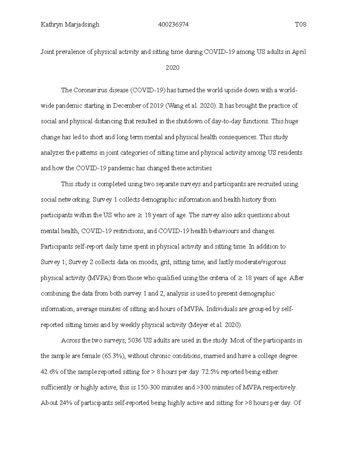 L08 KEM LAY Summary 1 - Kathryn Marjadsingh 400236974 T Joint ...