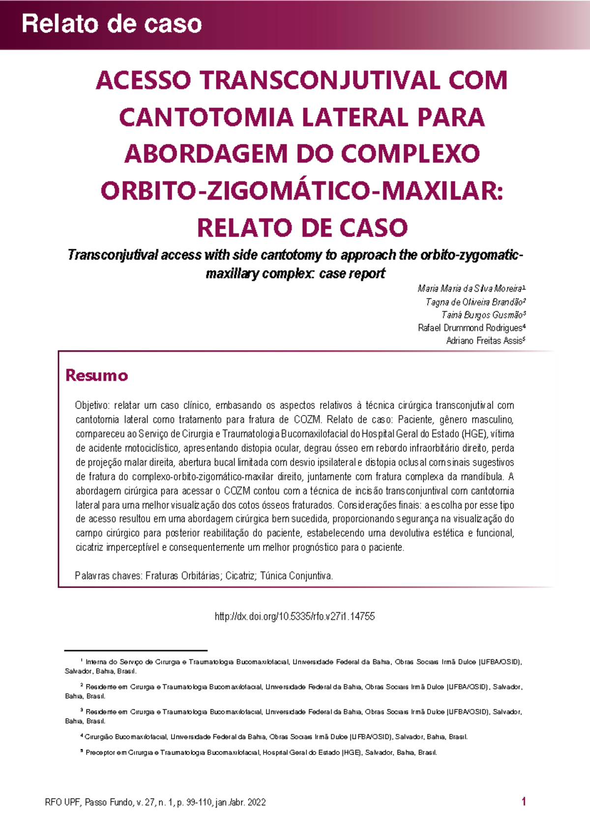 14755-Texto do artigo-15315537-1-10-20240128 - ACESSO TRANSCONJUTIVAL ...