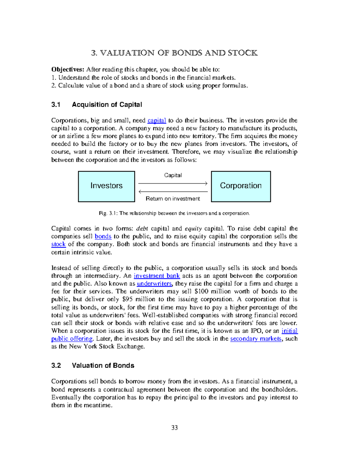 MBA503C03 - 567 - 3. VALUATION OF BONDS AND STOCK Objectives: After ...