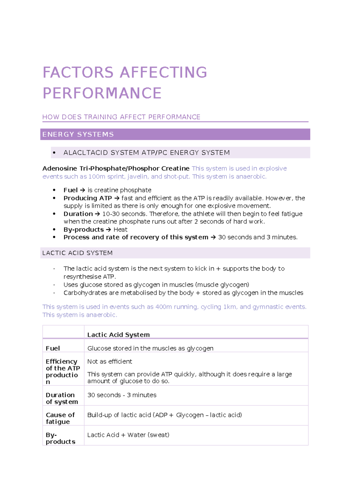 Factors Affecting Performance - FACTORS AFFECTING PERFORMANCE HOW DOES ...