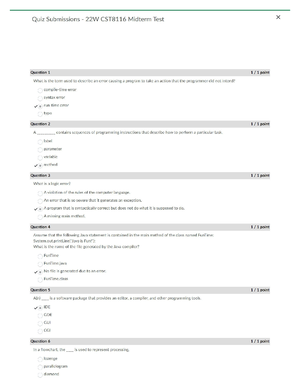 CST8116 Assignment 2 (22F) - CST8116 Assignment 2 (22F) Software ...