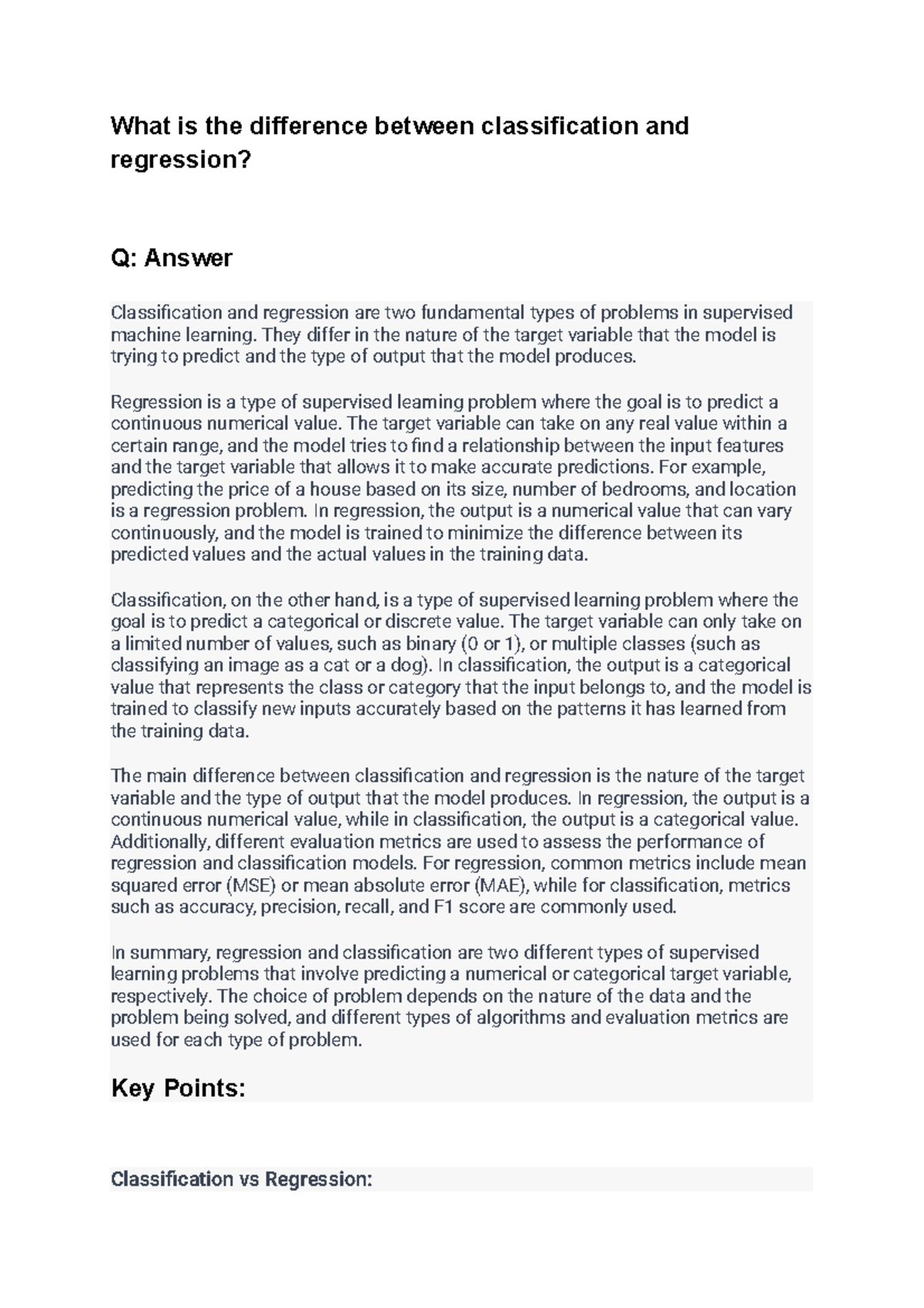 What is the difference between classification and regression - What is ...