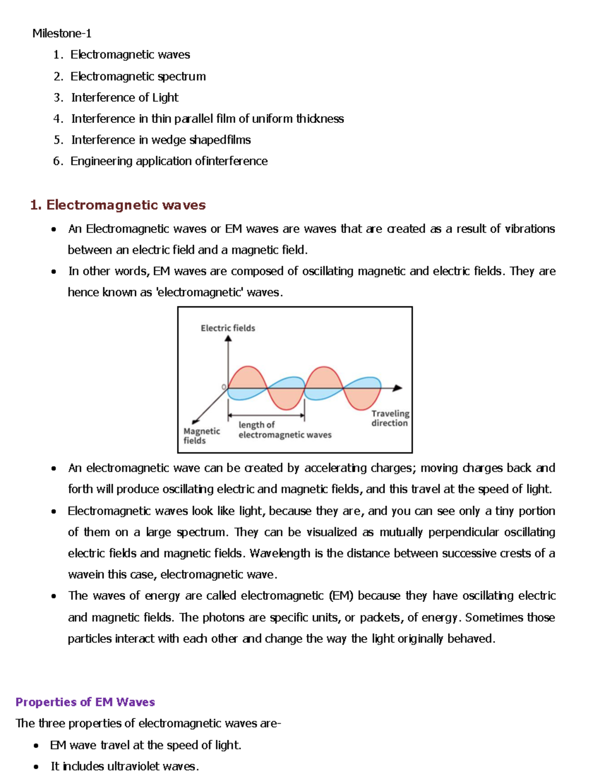 Unit 1 (Intereference- Diffraction -Polarization) notes - Milestone- 1 ...