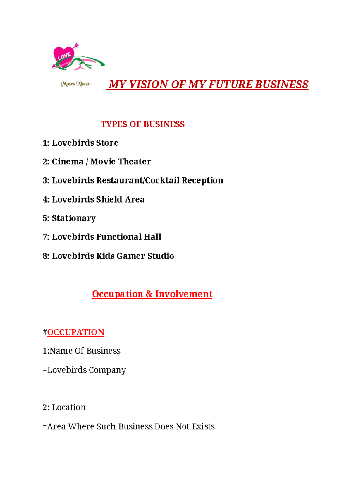 My Vision My Life - This notes are from my 2nd yr. college subject ...