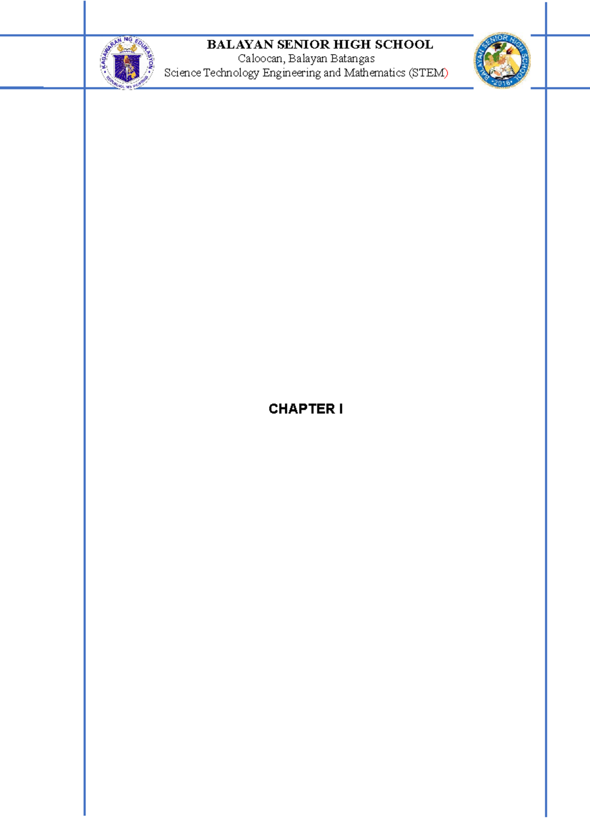 3I'S Final Paper Group 5 Nursing - Caloocan, Balayan Batangas Science ...