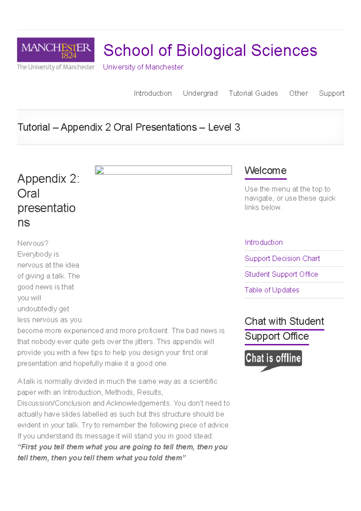 Tutorial – Appendix 2 Oral Presentations – Level 3 – School of ...