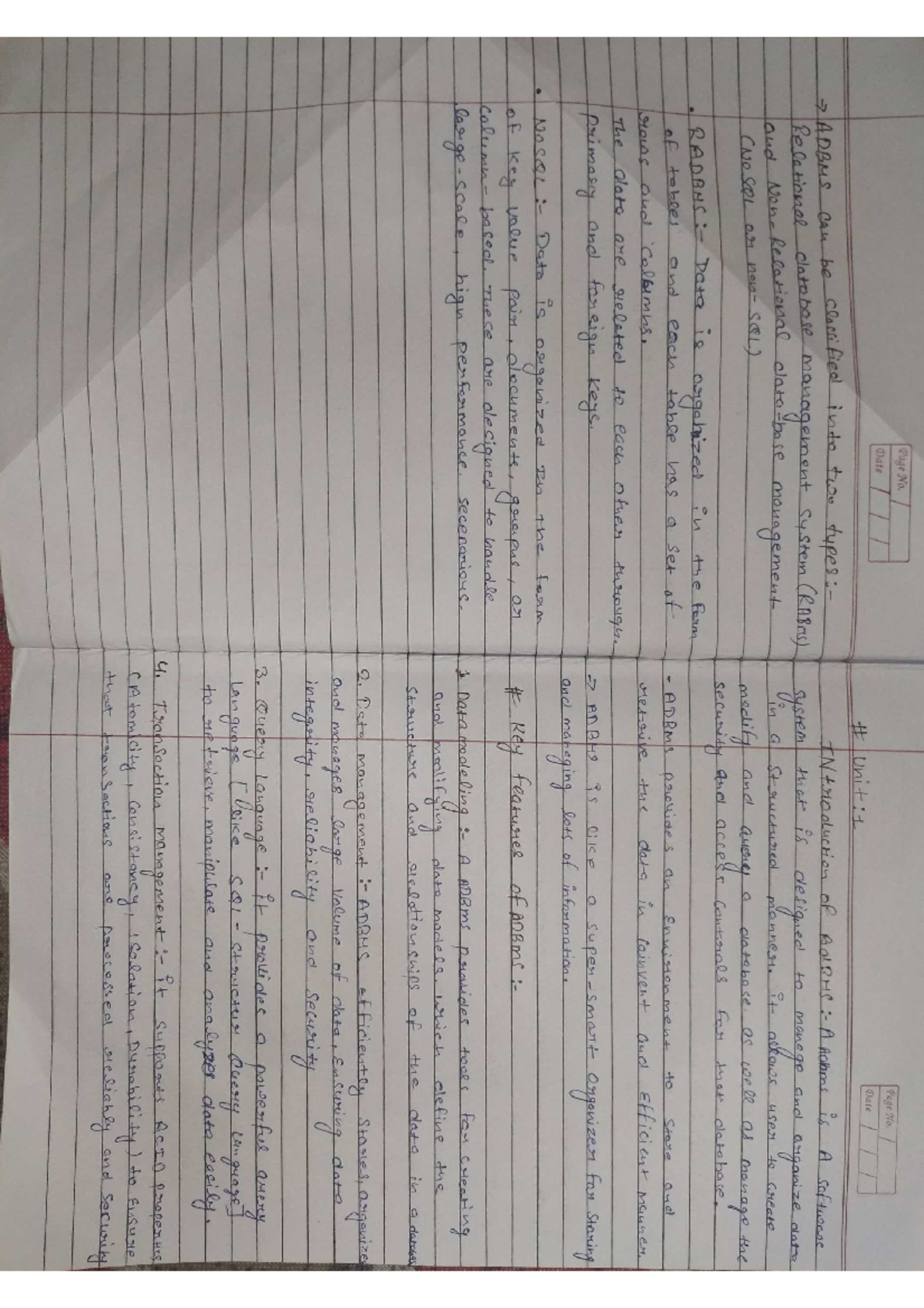 Adbms - B.Tech - Studocu