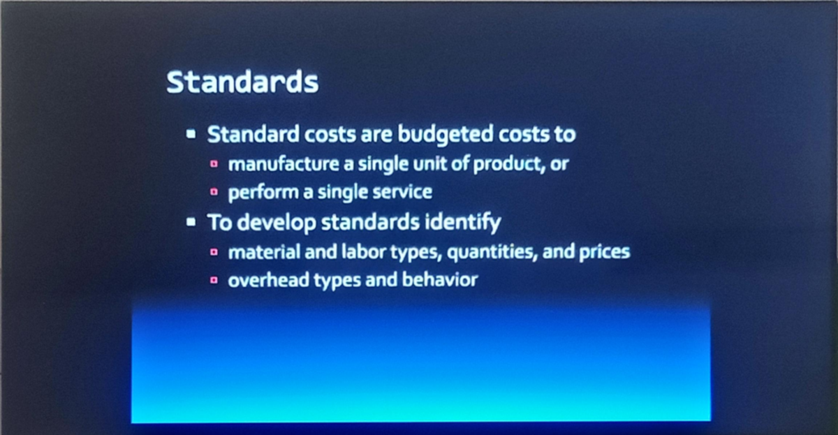 Standard-costing - Standard Costing - Standards Standard costs are ...