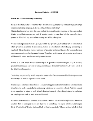 BT301-BT511T Handouts - Principles of Marketing - VU - Studocu