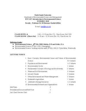 North South University ENG103 Course Outline Fall 17 - NORTH SOUTH ...
