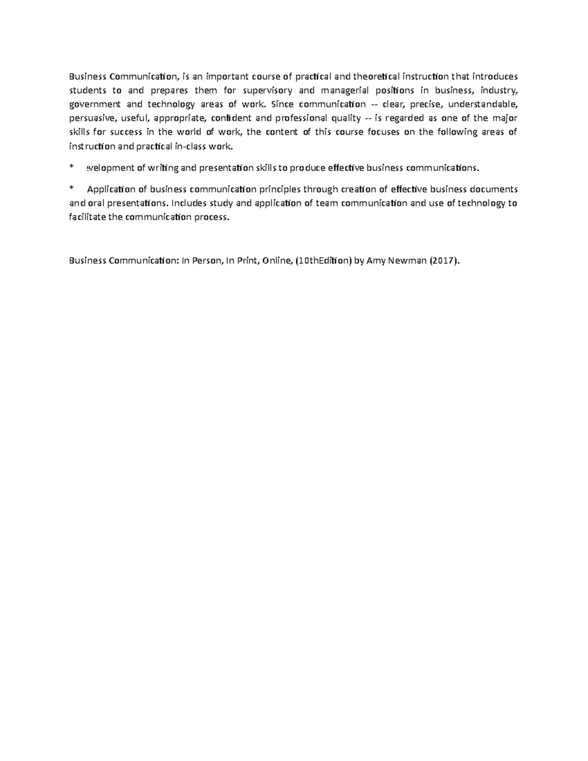 Business Communication - Since communication - clear, precise ...