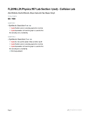 Gizmos Determining Spring Constant SE - Name: Date: 10/25/ Student ...