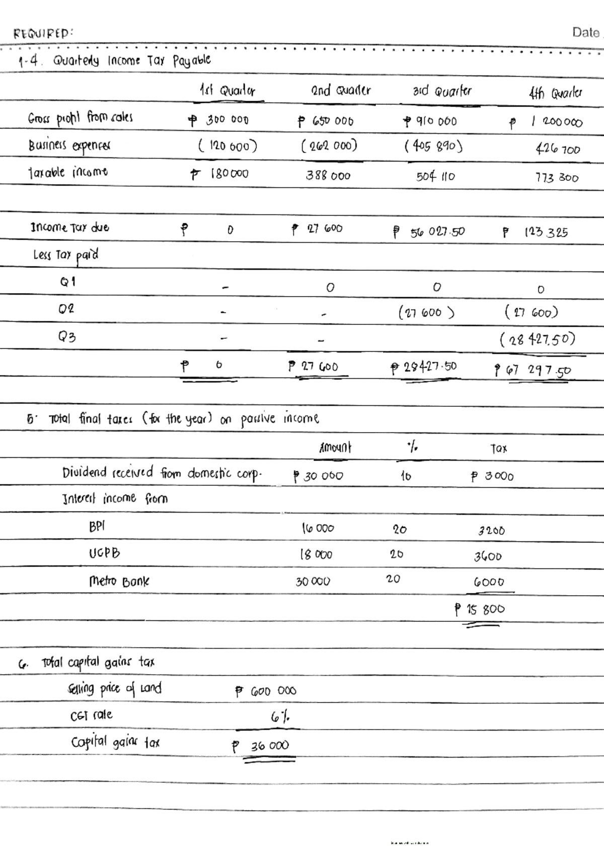 ML L4 income Tax Returns - Income tax - Studocu