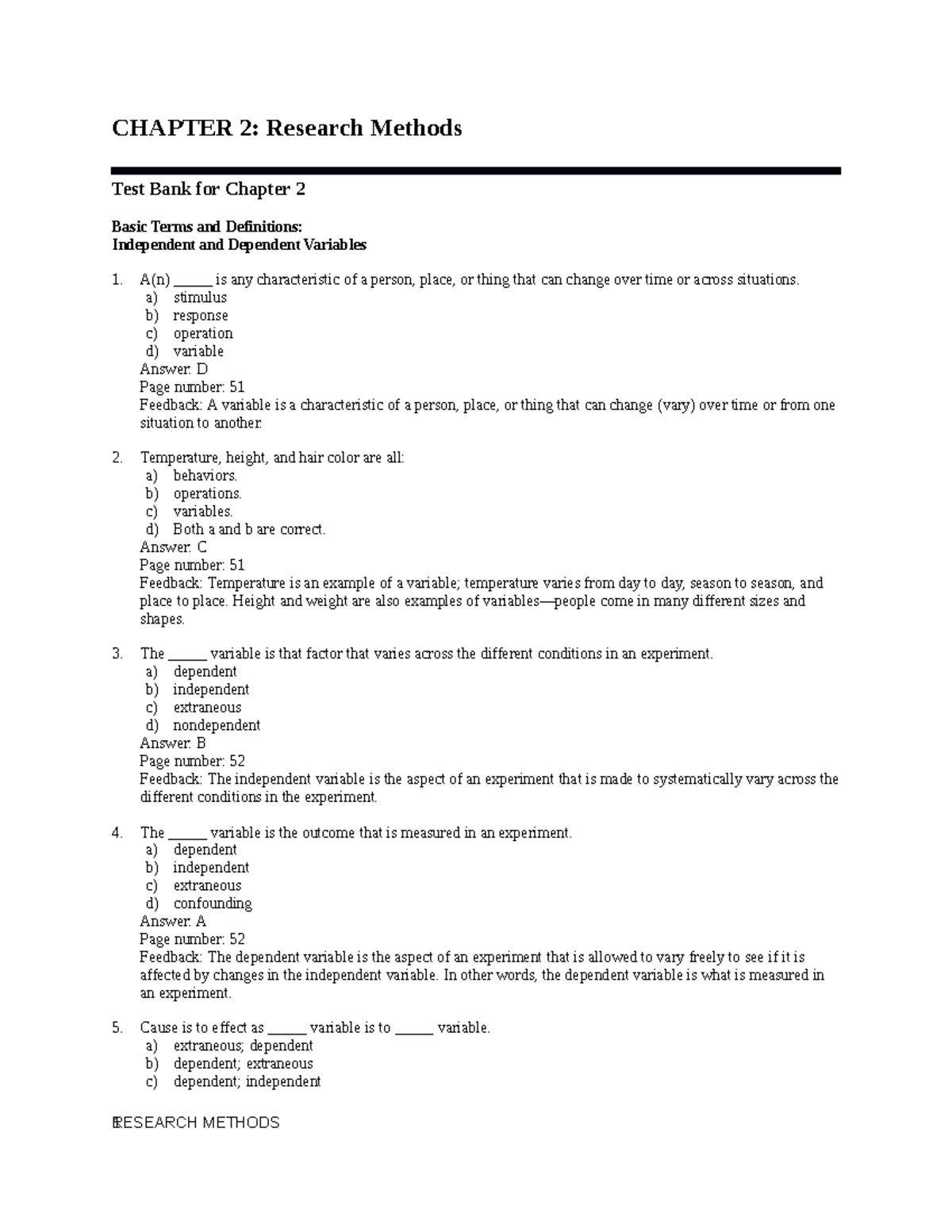 Powell 5e Chapter 02 TB - TESTBANK - CHAPTER 2: Research Methods Test ...