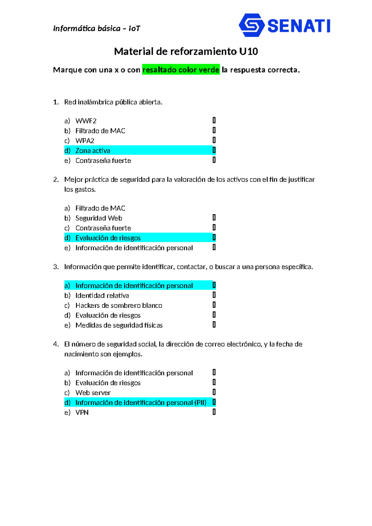 SINU-151 Unidad 08 Material Reforzamiento - Informática básica – IoT Material de reforzamiento U ...