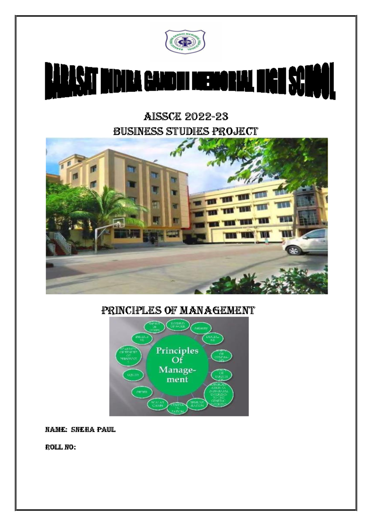 Aissce 2022 BST Project 1 pdf - AISSCE 2022- BUSINESS STUDIES PROJECT ...