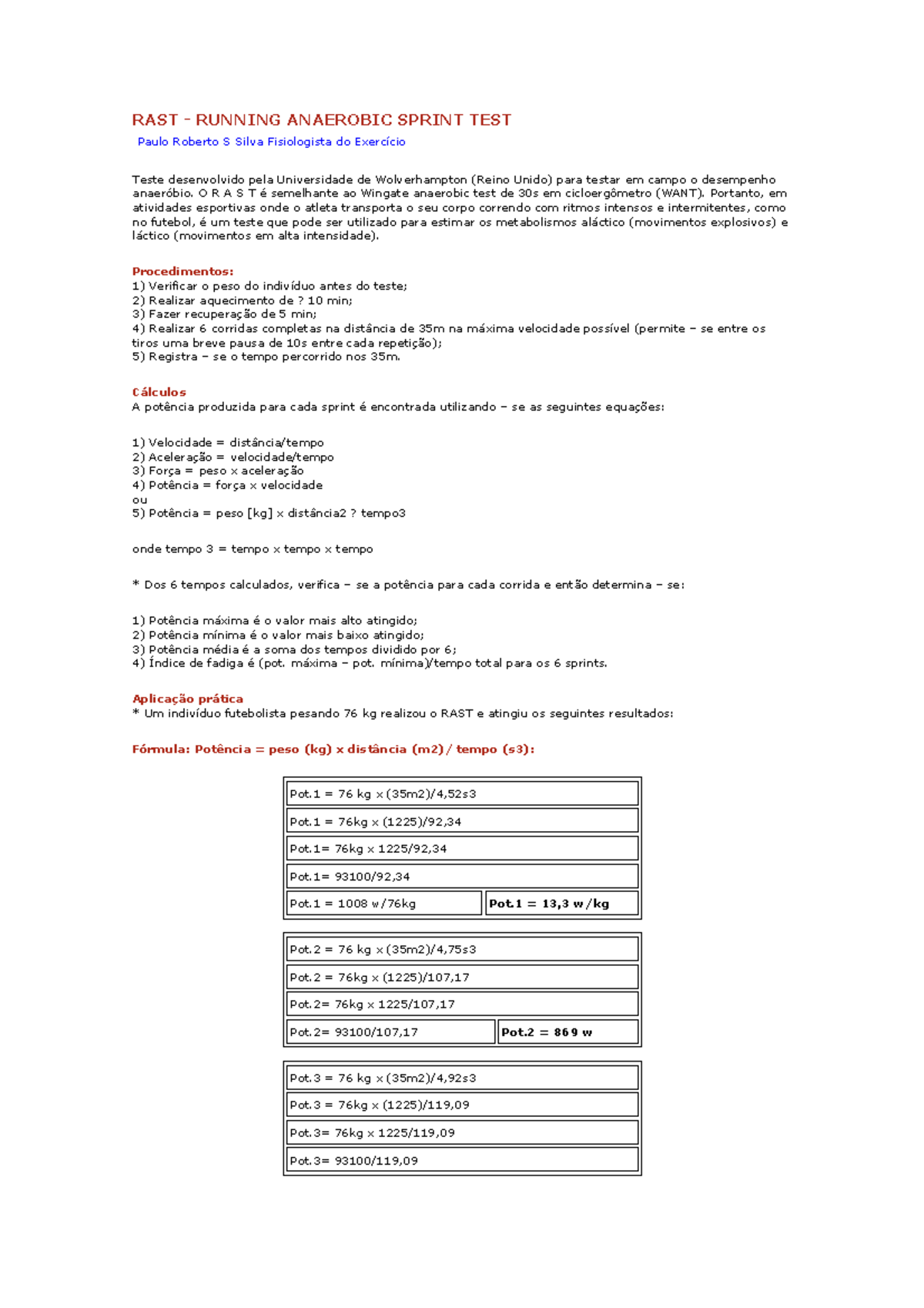 124074651-RAST-TEST - ..... - RAST - RUNNING ANAEROBIC SPRINT TEST ...