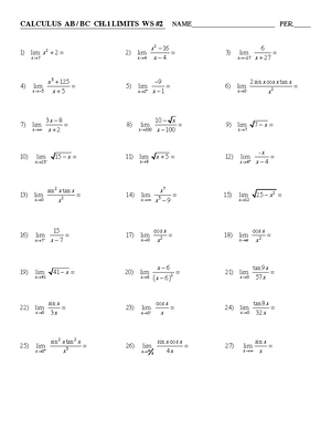 CH.7 Calc. AB WS 2014 - Dr. Meyers calc lecture worksheet to prepare ...
