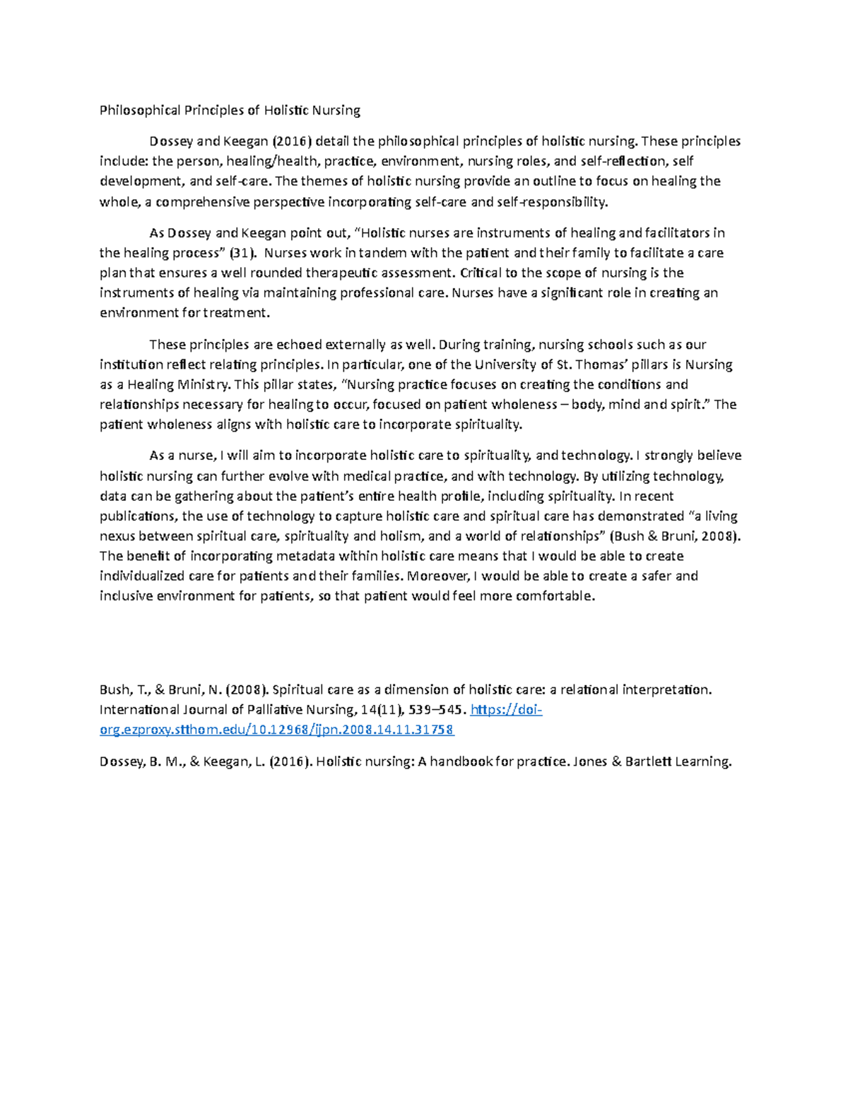 Philosophical Principles of Holistic Nursing - These principles include ...