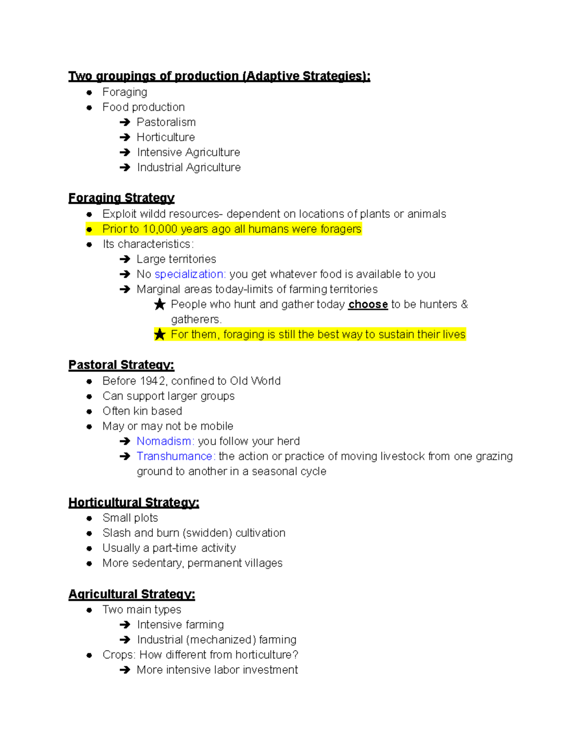 Economics - Google Docs - Two groupings of production (Adaptive ...