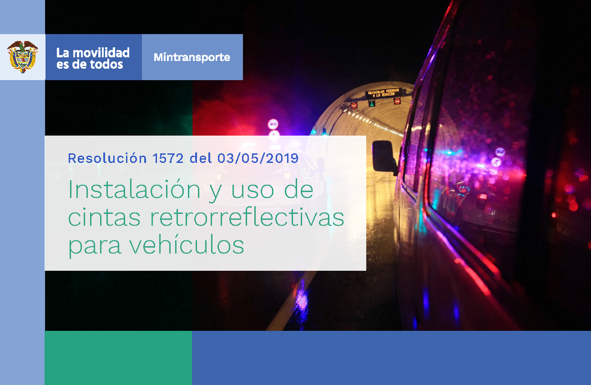 Cartilla - Cintas - khvgh - Resolución 1572 del 03/05/ Instalación y ...