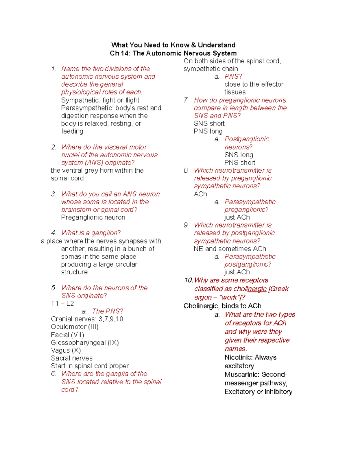 Wyntku Ch 14 - Lecture notes 14 - What You Need to Know & Understand Ch ...