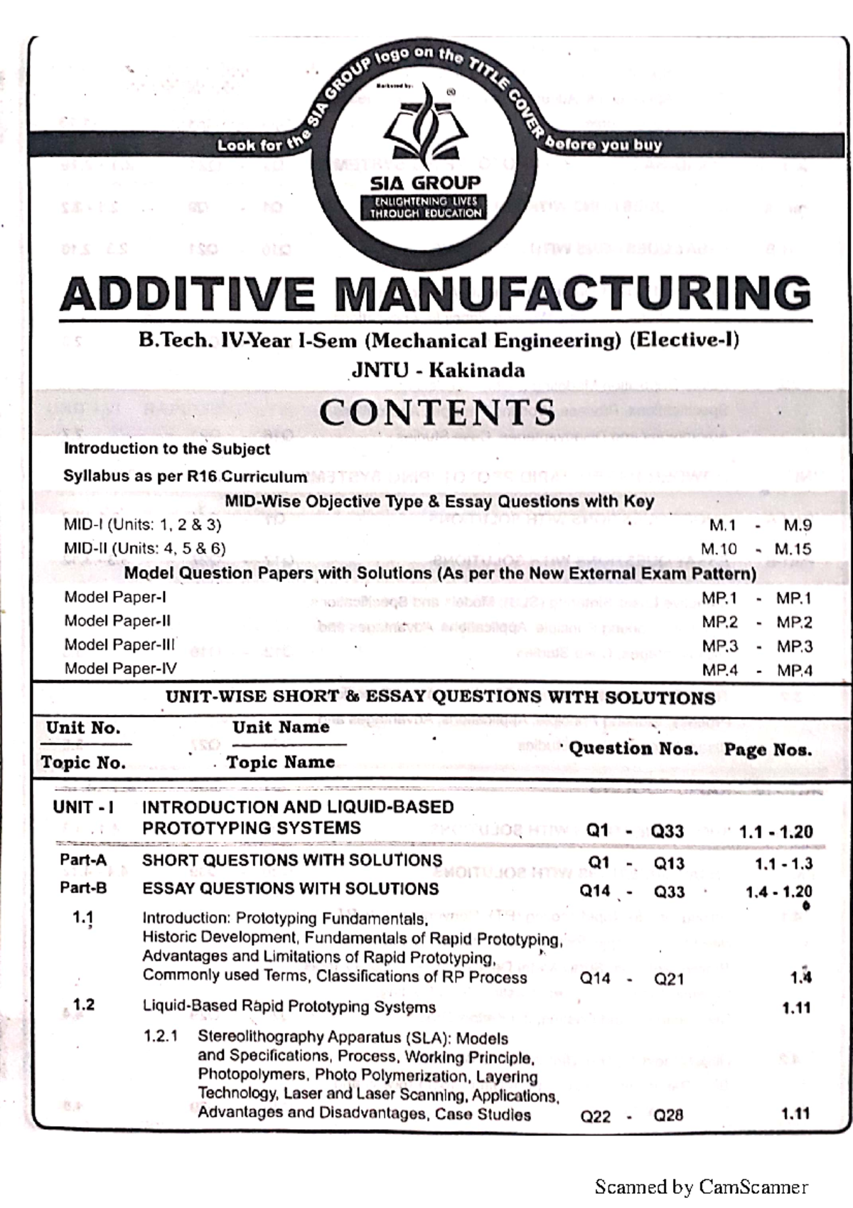 Additive Manufacturing Unit 1-6 (All-in-one) - logo on the GROUP TITLE ...