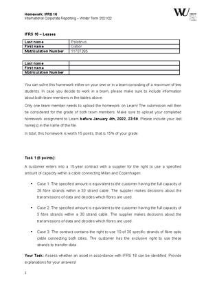 Course IV - Examples WS22-23 Part 1 Examples and Solutions - Examples ...