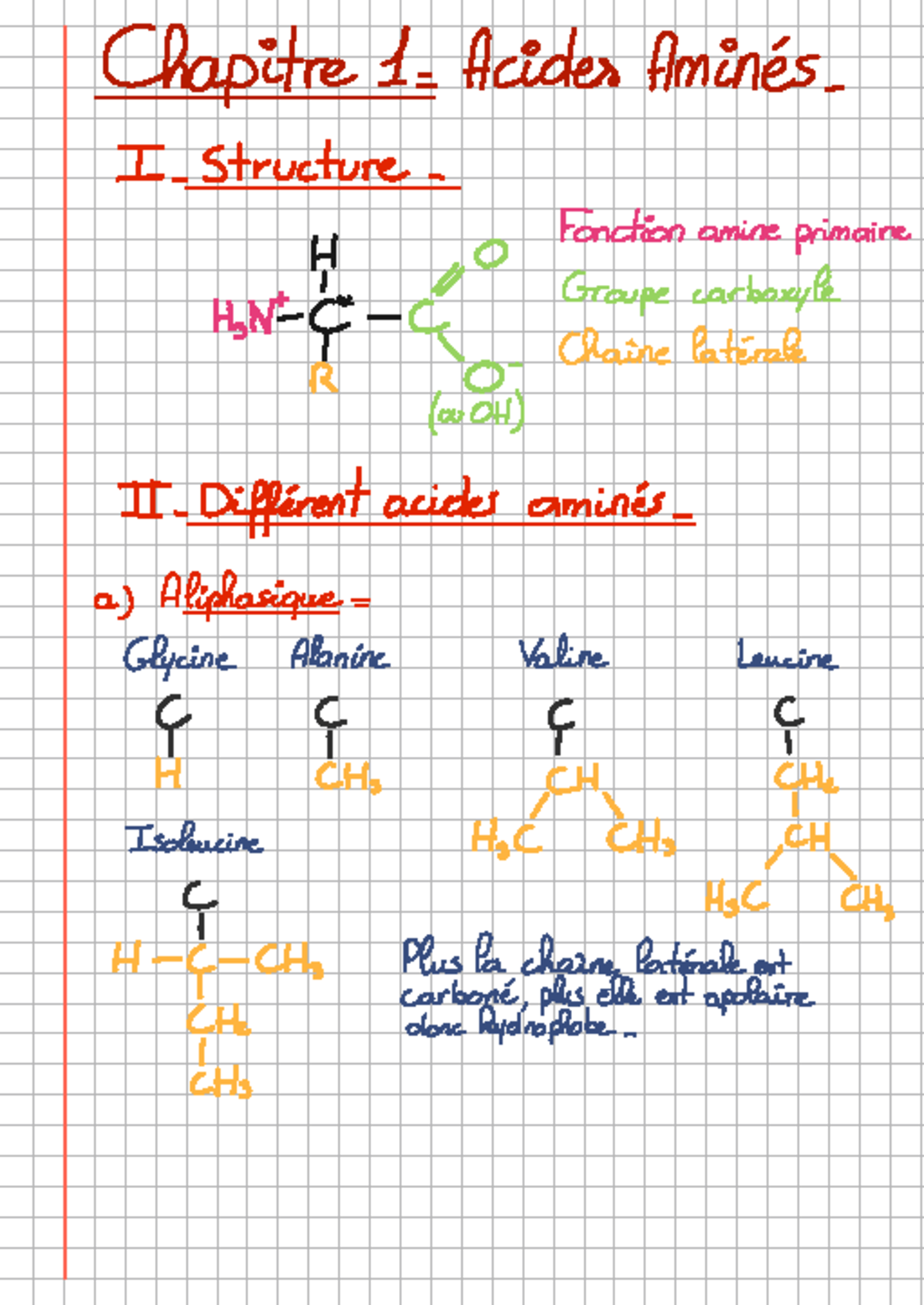 Biochimie structurale chap 1 acides aminés - Chapitre 1 Acides Aminés I ...