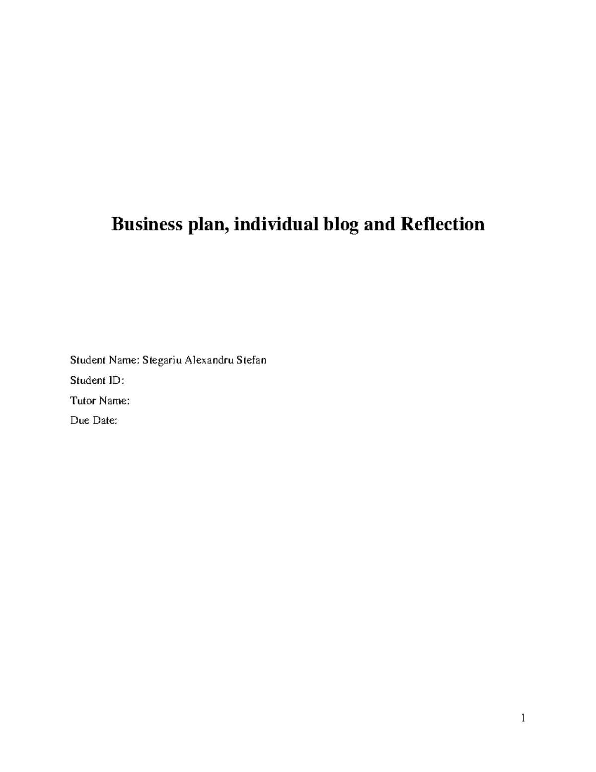 DOC-20230527-WA0012 - Business plan, individual blog and Reflection ...