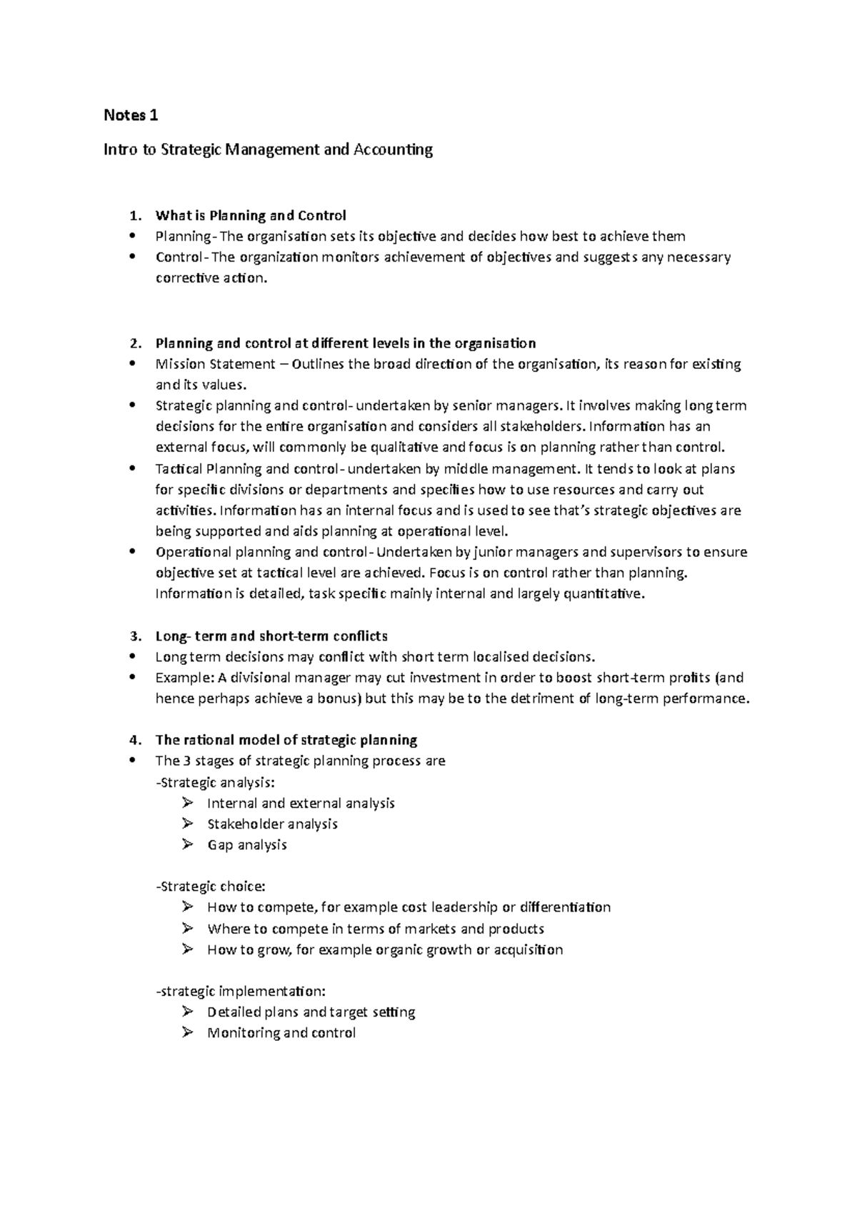 Chapter 1 Part 1 - Intro to Strategic Management and Accounting ... Chapter 1 Part 1 - Intro to Strategic Management and Accounting ...