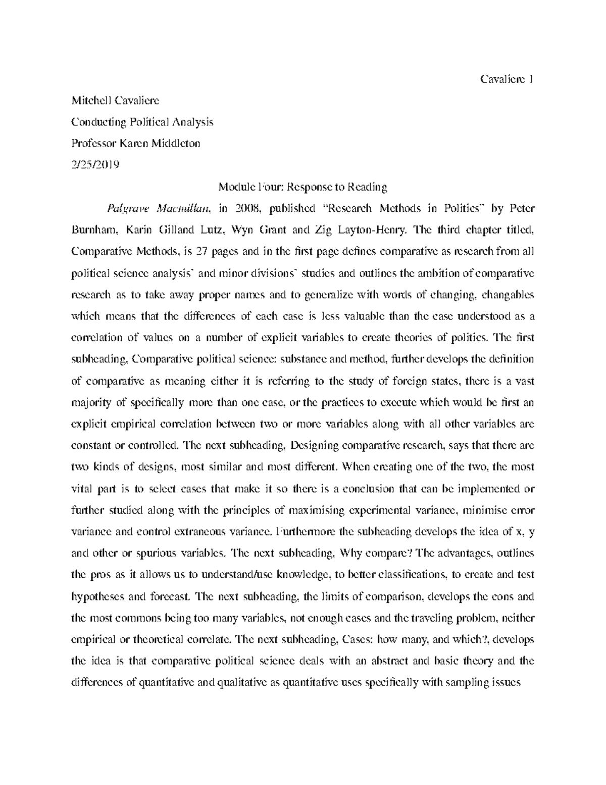 Module Four Response to Reading - Google Docs - 4/2/2019 Module Four ...